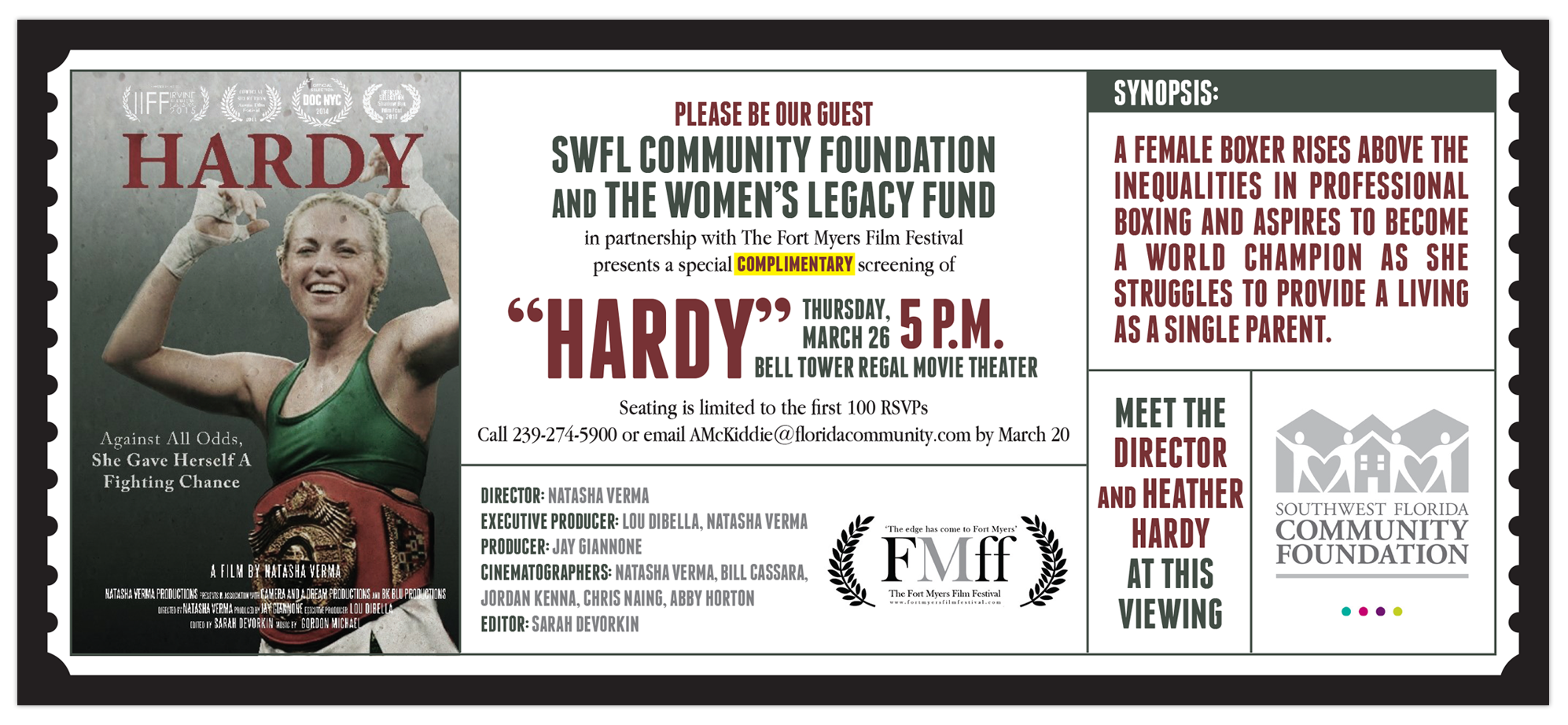 Community Foundation Film Festival invitation - Evolution Design House ...